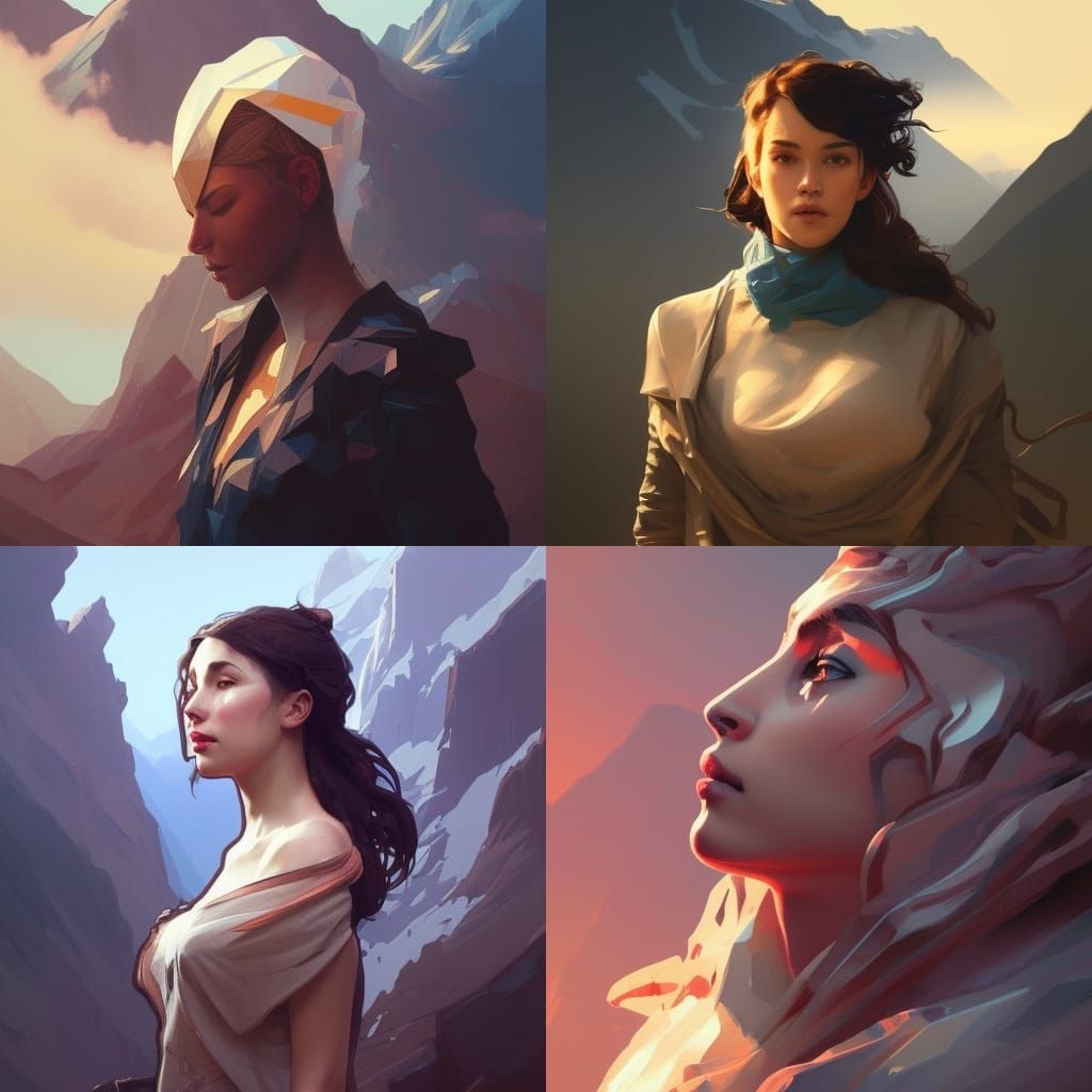 Mountains - AI Generated Artwork - NightCafe Creator