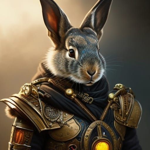 Warrior Bunny - AI Generated Artwork - NightCafe Creator