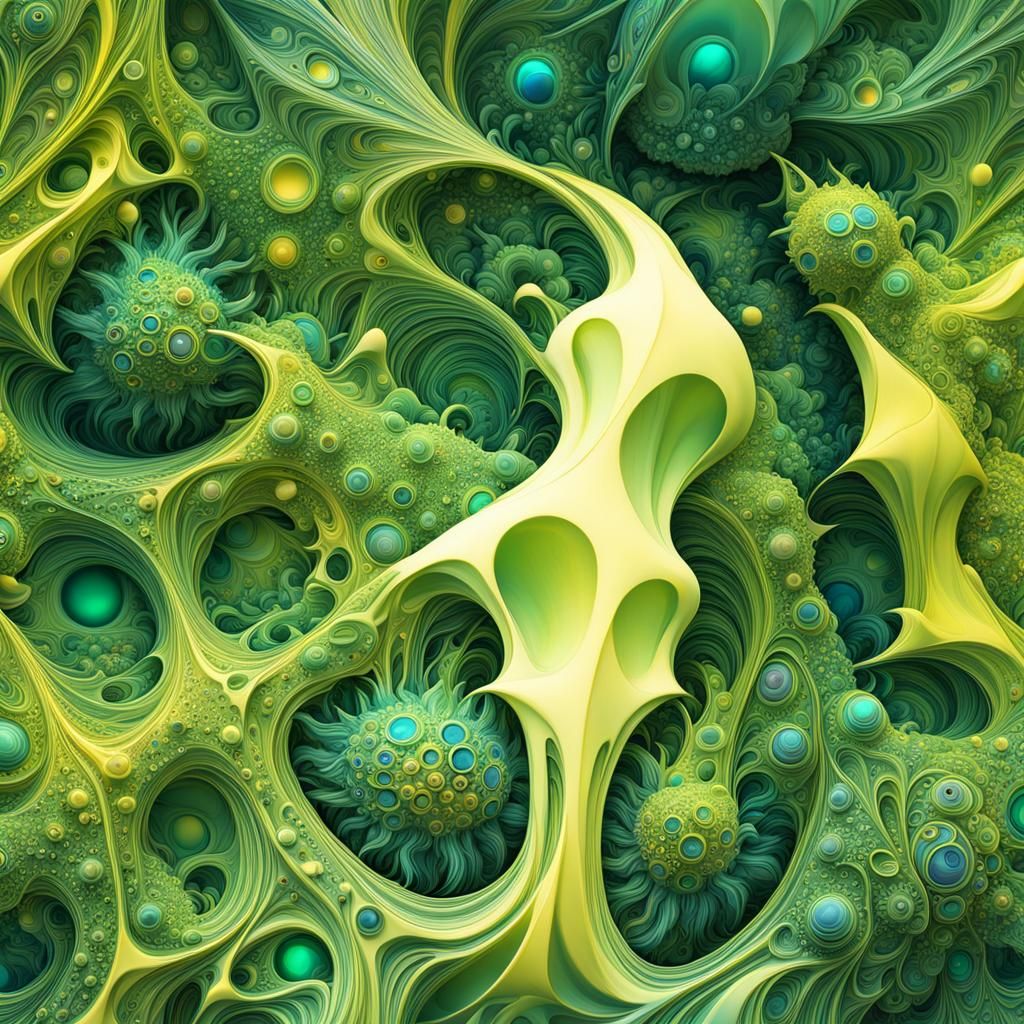 Fractal structure - AI Generated Artwork - NightCafe Creator