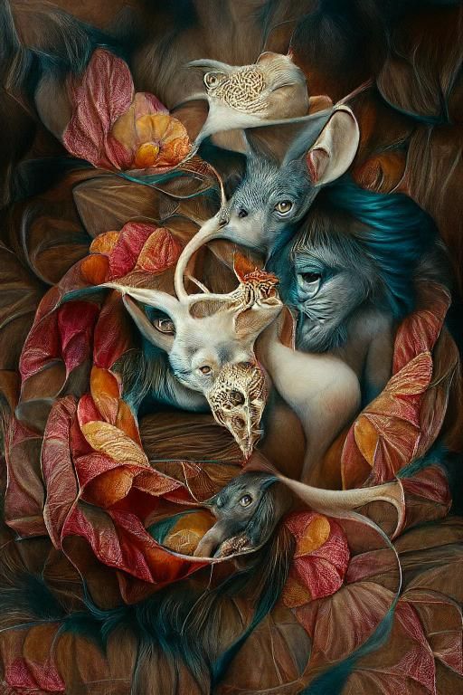 Autumn Wildlings 1 - AI Generated Artwork - NightCafe Creator