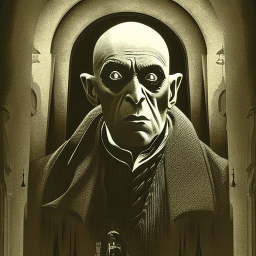 "Nosferatu" 1922 magazine drawing - AI Generated Artwork - NightCafe ...