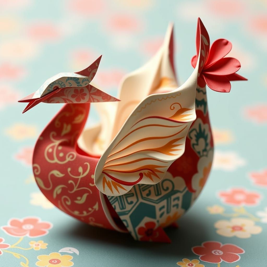 Origami Ideas Share - Vibrant Origami Art Inspired by Japane...