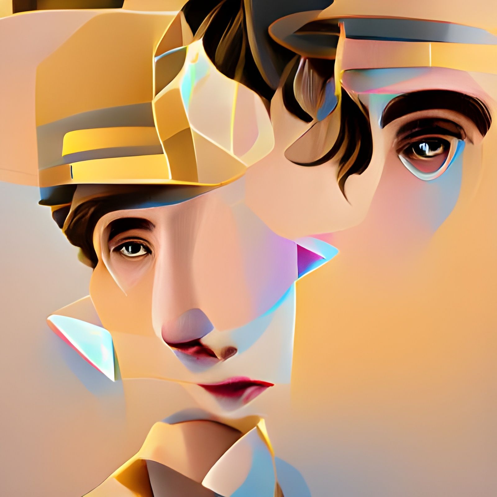 timothee chalamet anime art deco artwork concept art low poly - AI ...