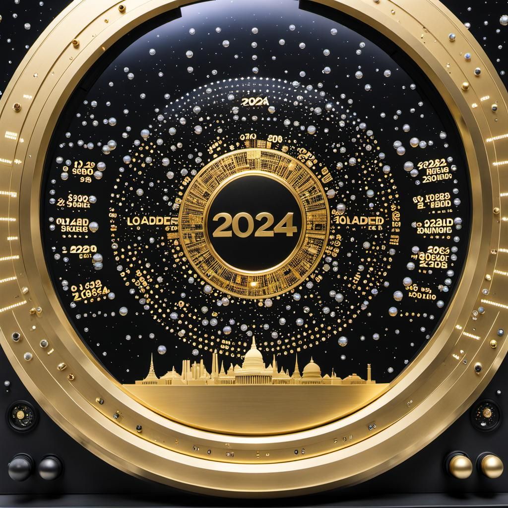 2024 "loaded" and ready to run on the world clock - AI Generated ...