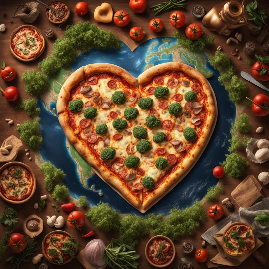 Pizza rules the world! - AI Generated Artwork - NightCafe Creator