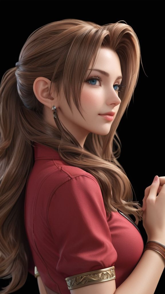Aerith Gainsborough - AI Generated Artwork - NightCafe Creator