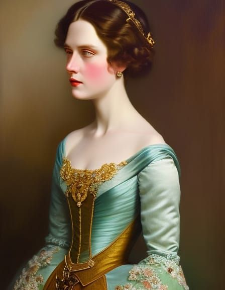 Victorian Beauty 2059 - AI Generated Artwork - NightCafe Creator