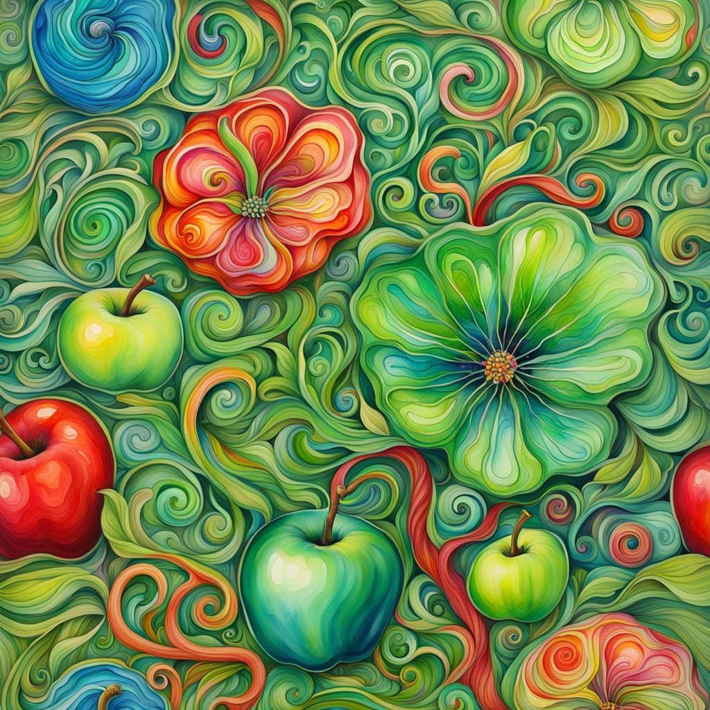 Apple Tile III - AI Generated Artwork - NightCafe Creator