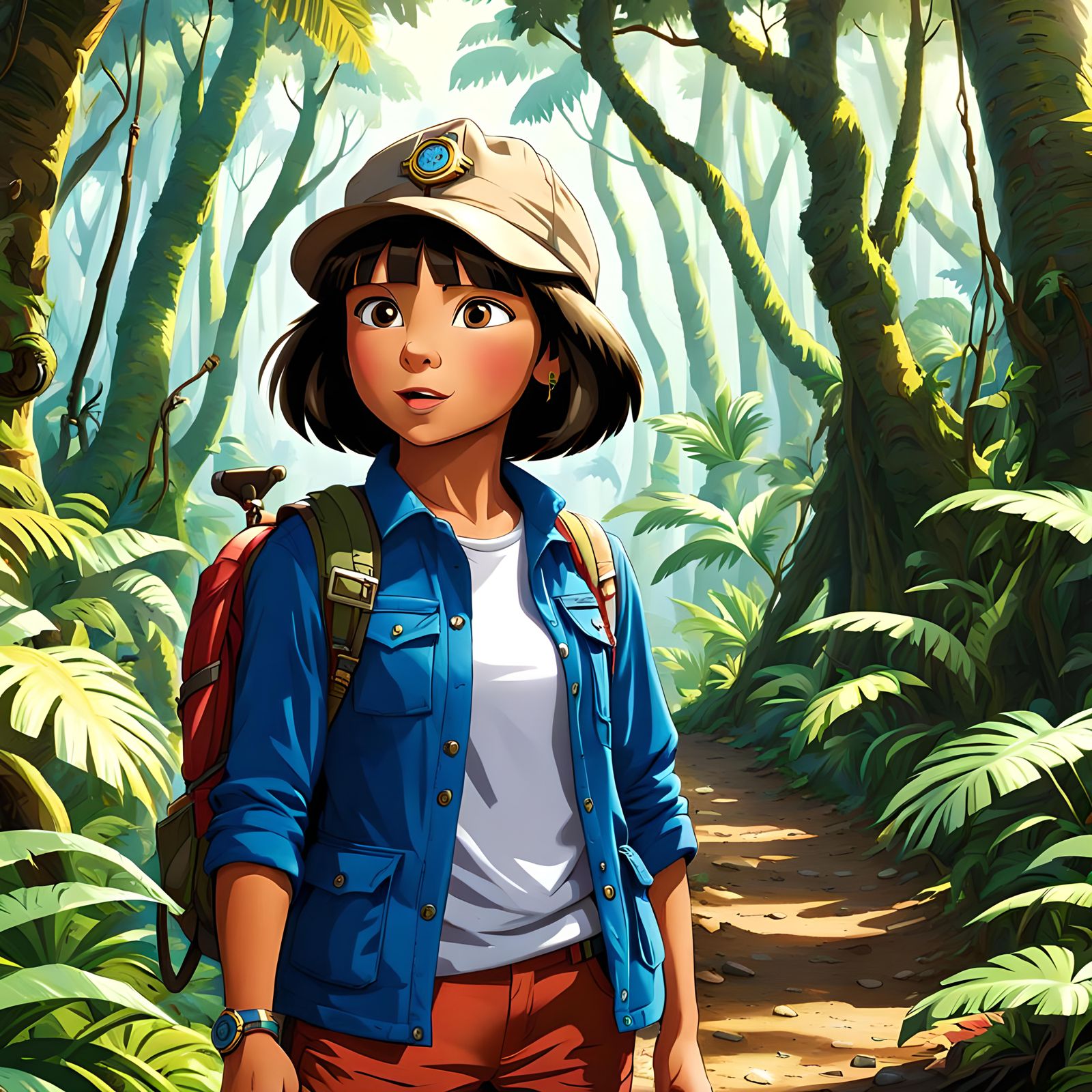 Dora the Middle Aged Explorer - AI Generated Artwork - NightCafe Creator