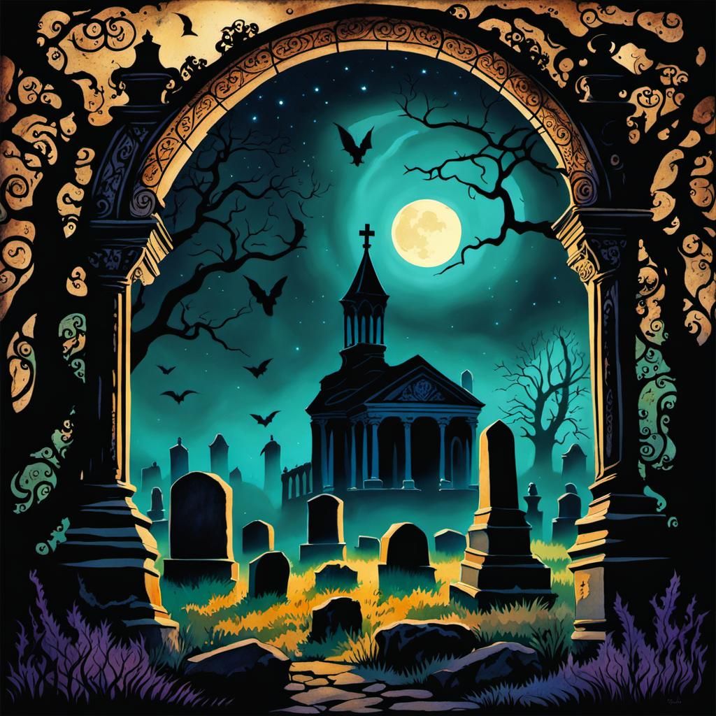 Spooky Night - AI Generated Artwork - NightCafe Creator