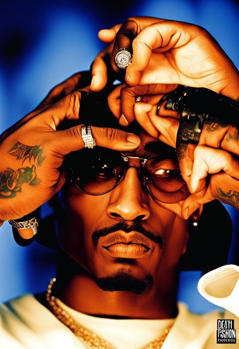 Tupac Shakur (1995) - AI Generated Artwork - NightCafe Creator