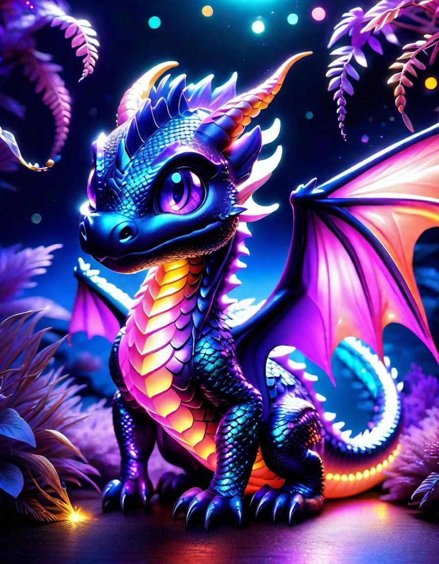 Aurora Borealis Dragon - AI Generated Artwork - NightCafe Creator