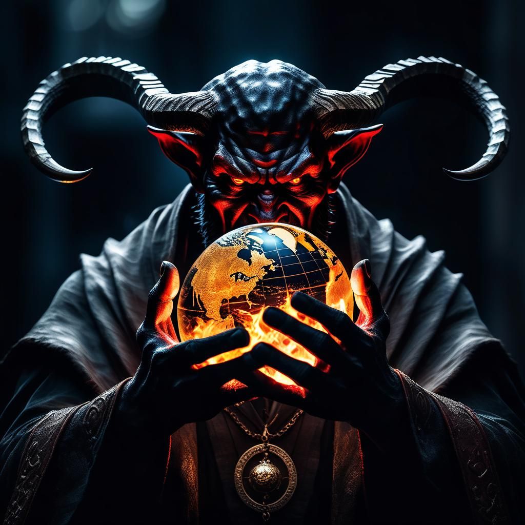 In the clutches of Evil - AI Generated Artwork - NightCafe Creator