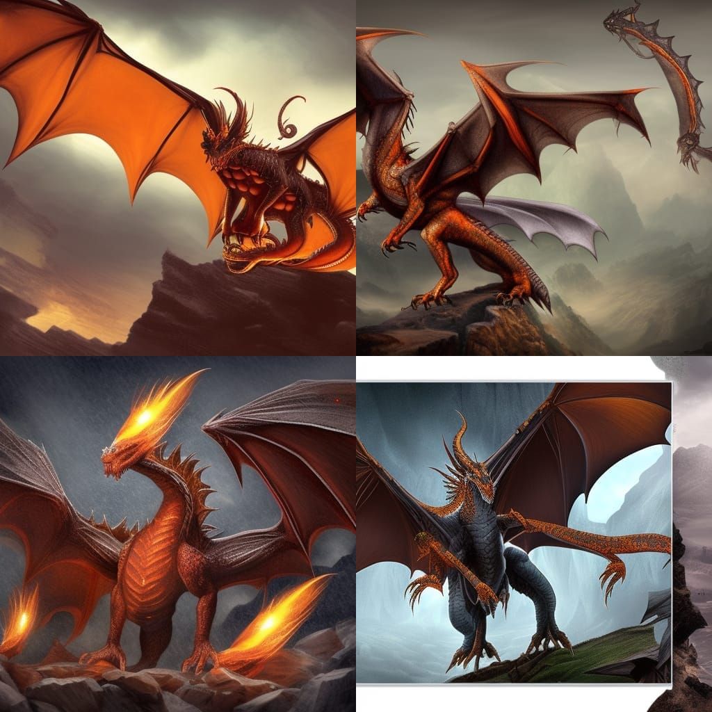 dragon drachir the joyful, hoarder of carrots and ipads - AI Generated Artwork - NightCafe Creator