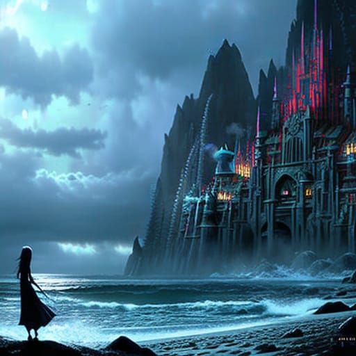 "Nothing Else Matters" epic eerie ghostly dark fantasy splash art matte ...