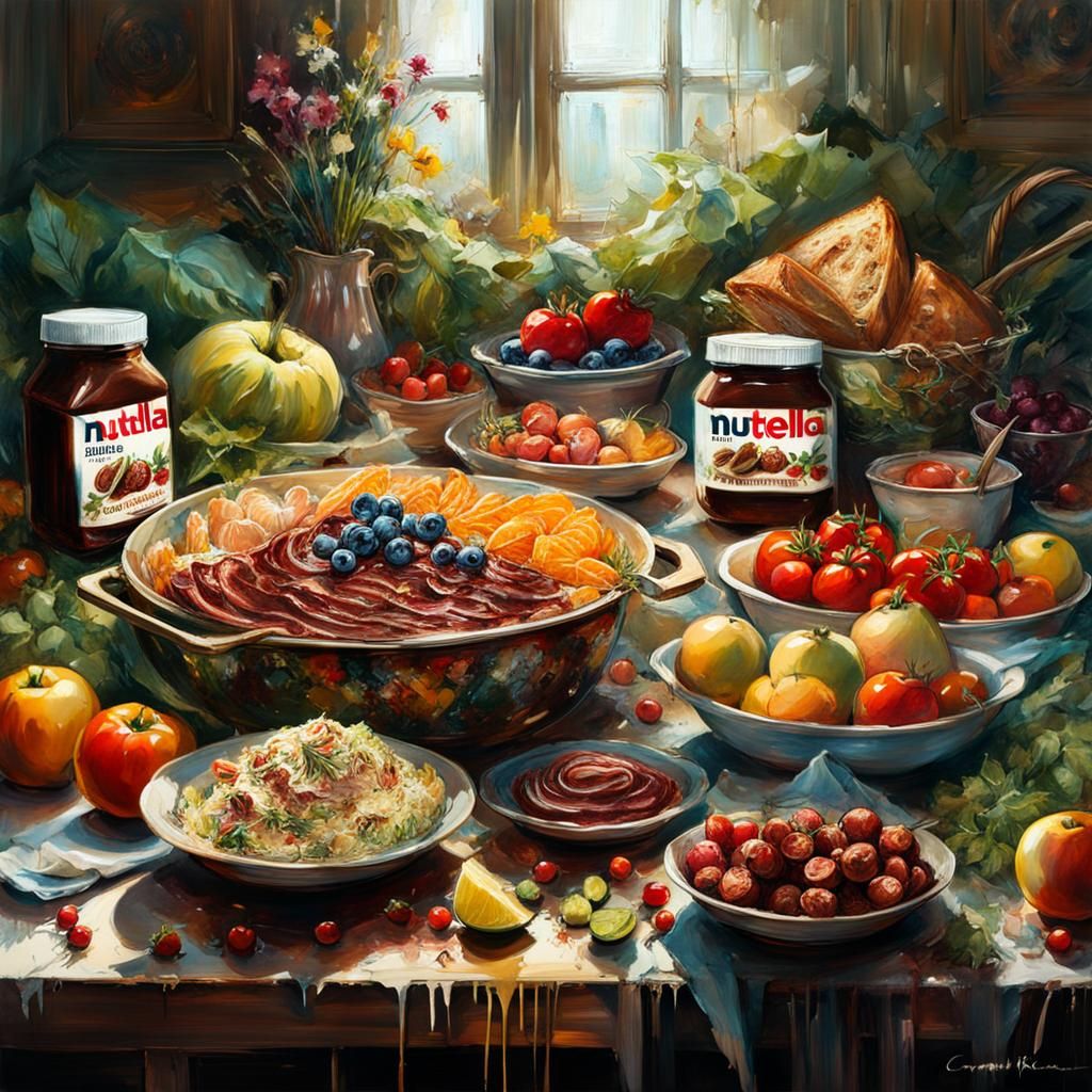 Nutella Brunch - AI Generated Artwork - NightCafe Creator