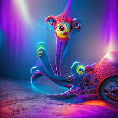evil alien octopus - AI Generated Artwork - NightCafe Creator