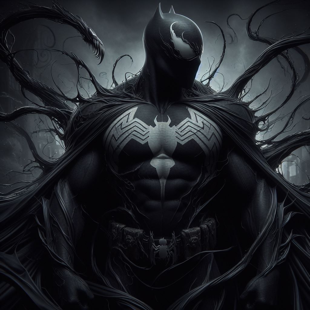 Venom & Batman Hybrid - AI Generated Artwork - NightCafe Creator