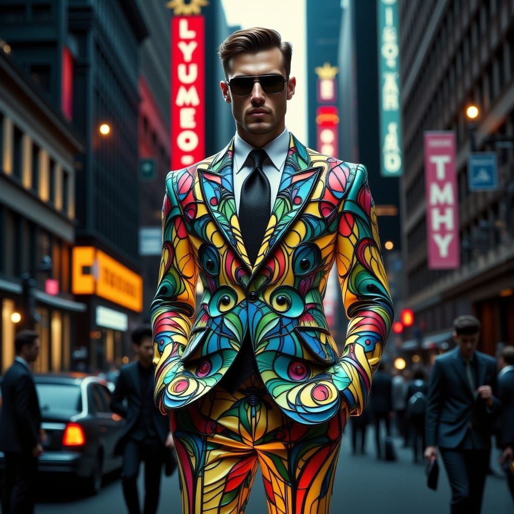 Stained glass suit - Stained glass suit