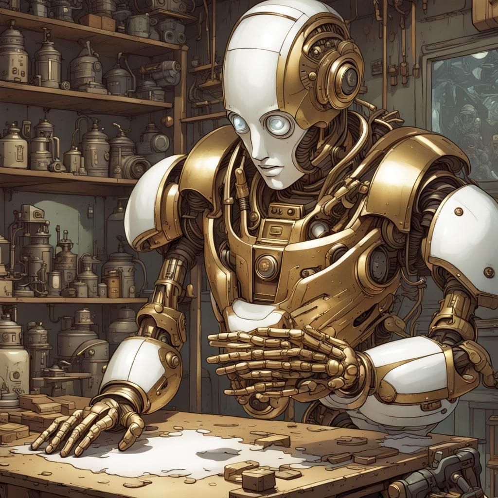 "I enjoy making things." - AI Generated Artwork - NightCafe Creator