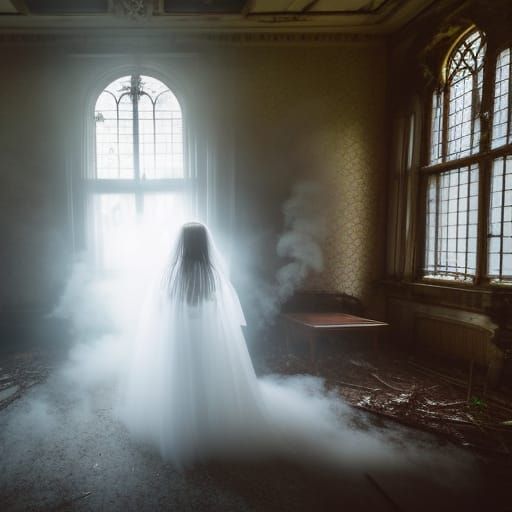 Ghost girl - AI Generated Artwork - NightCafe Creator