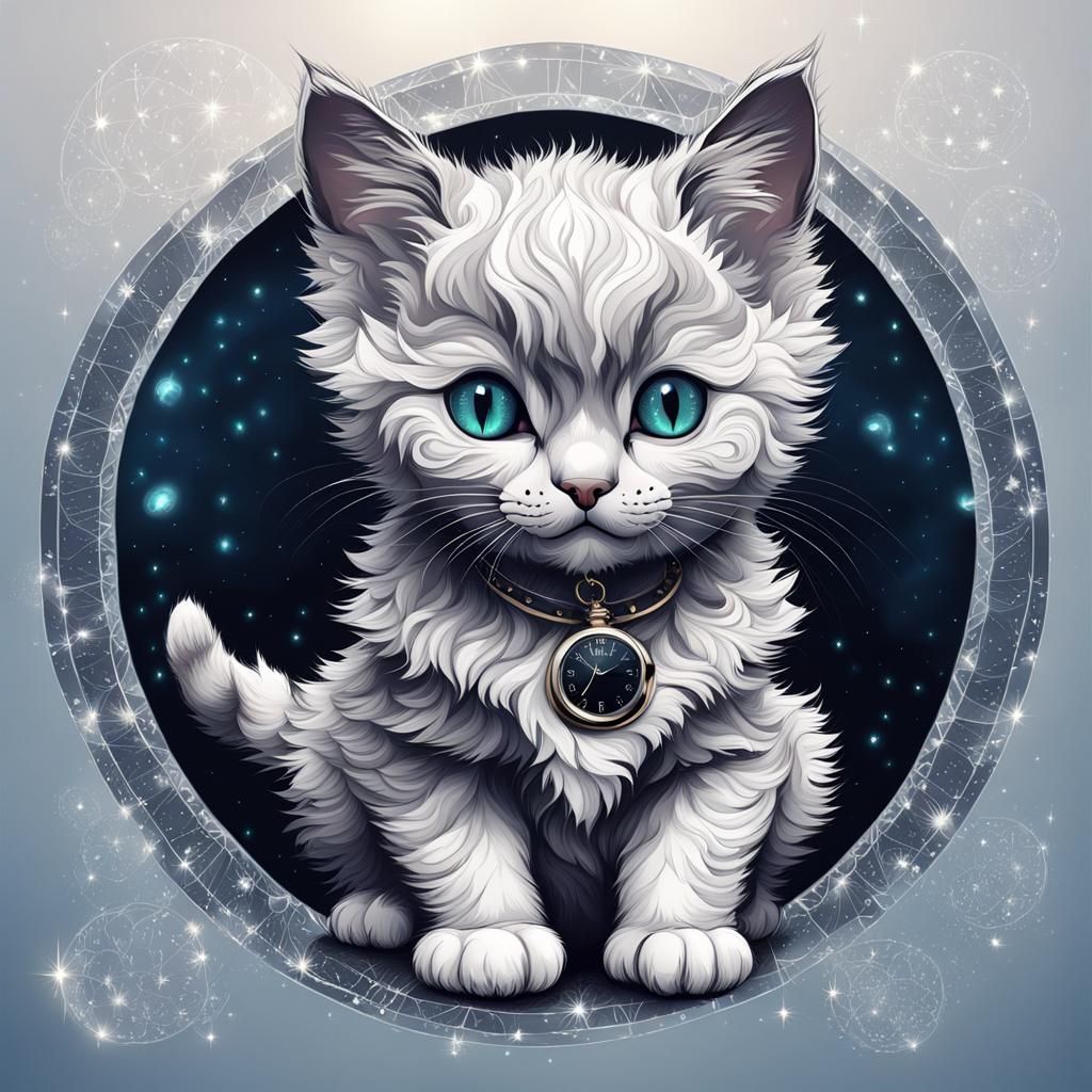 Moon Kitten 😻🌒 - AI Generated Artwork - NightCafe Creator