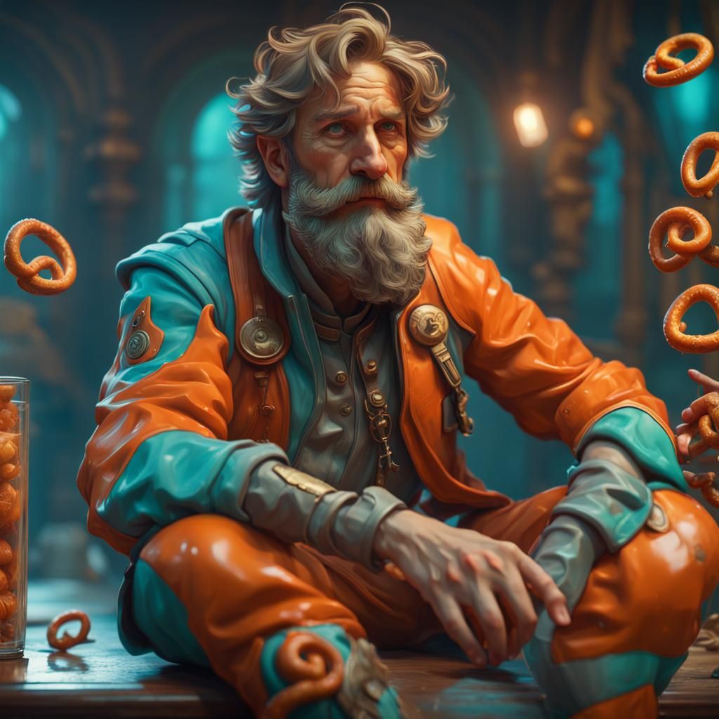 pretzel man - AI Generated Artwork - NightCafe Creator