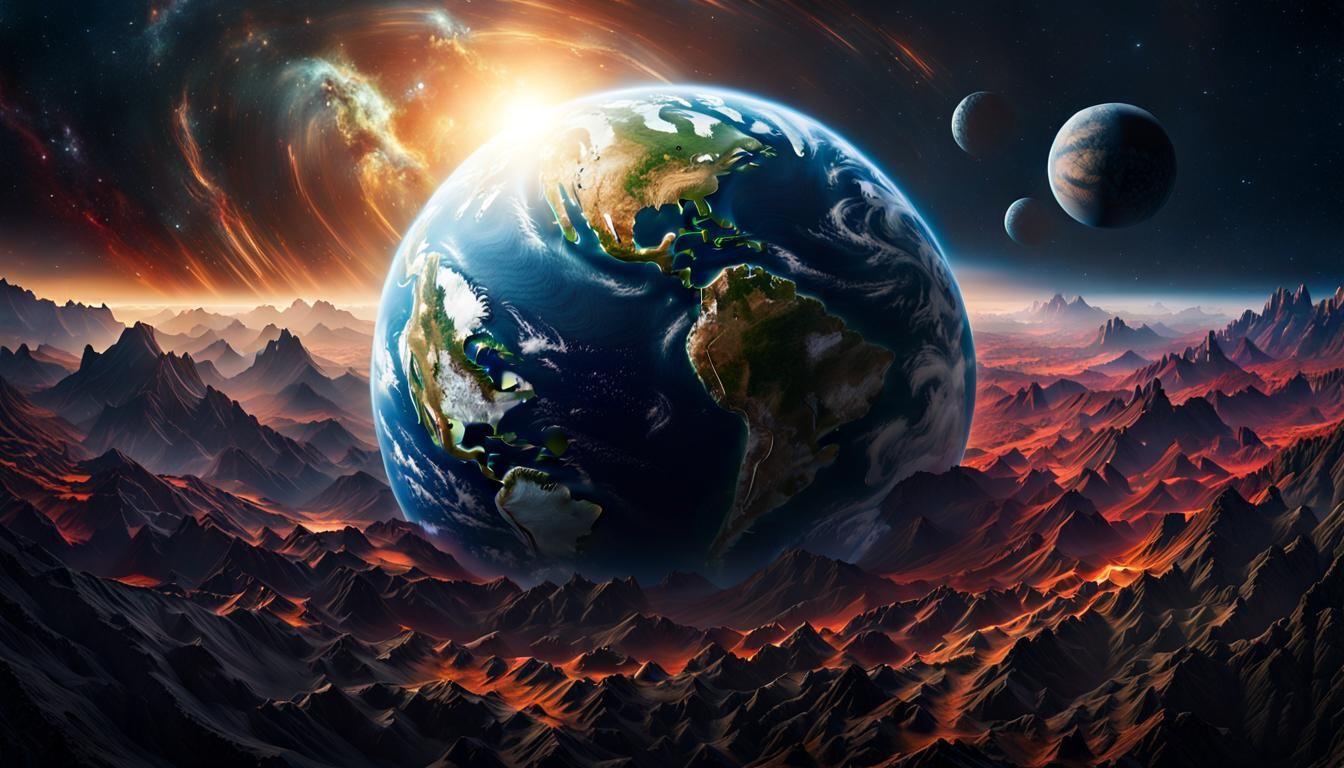 Earth Crash - AI Generated Artwork - NightCafe Creator