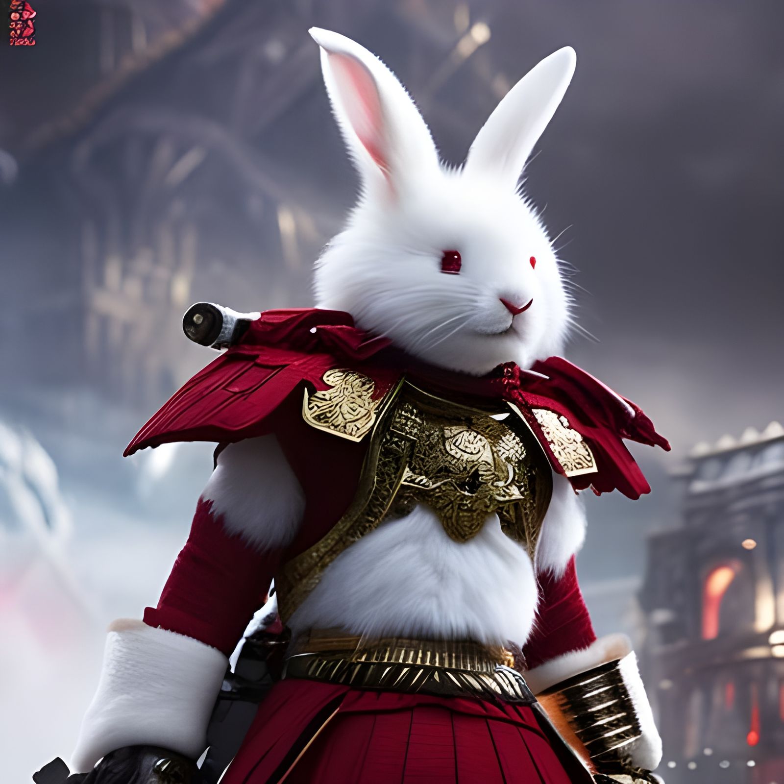 Samurai rabbit - AI Generated Artwork - NightCafe Creator
