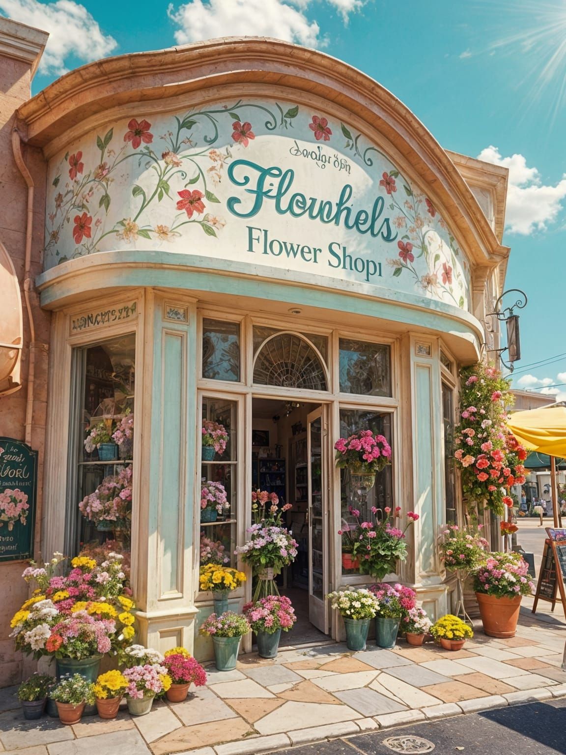 Local Flower Shop - Whimsical Victorian Flower Shop in Paste...