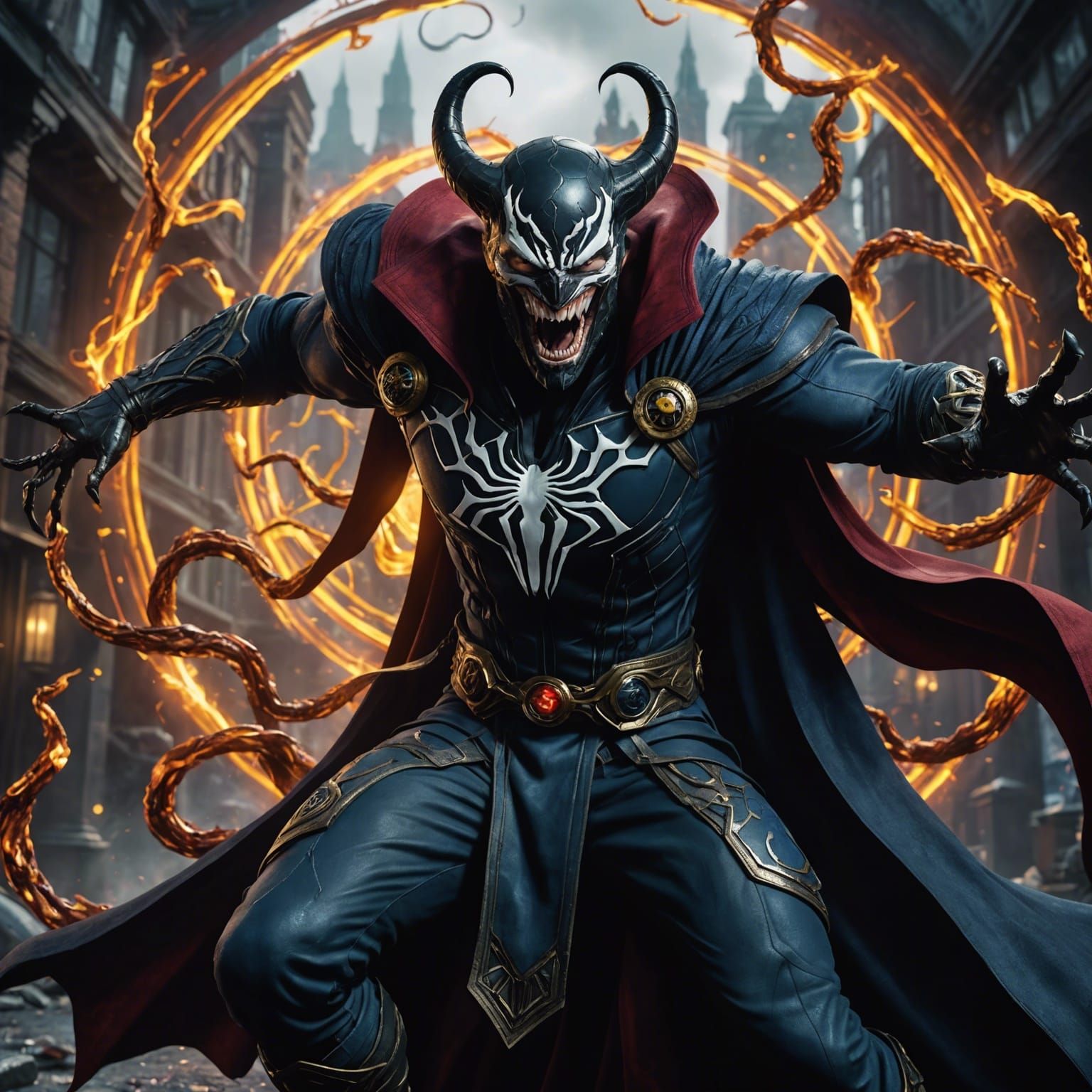 Venom infected Doctor Strange - AI Generated Artwork - NightCafe Creator