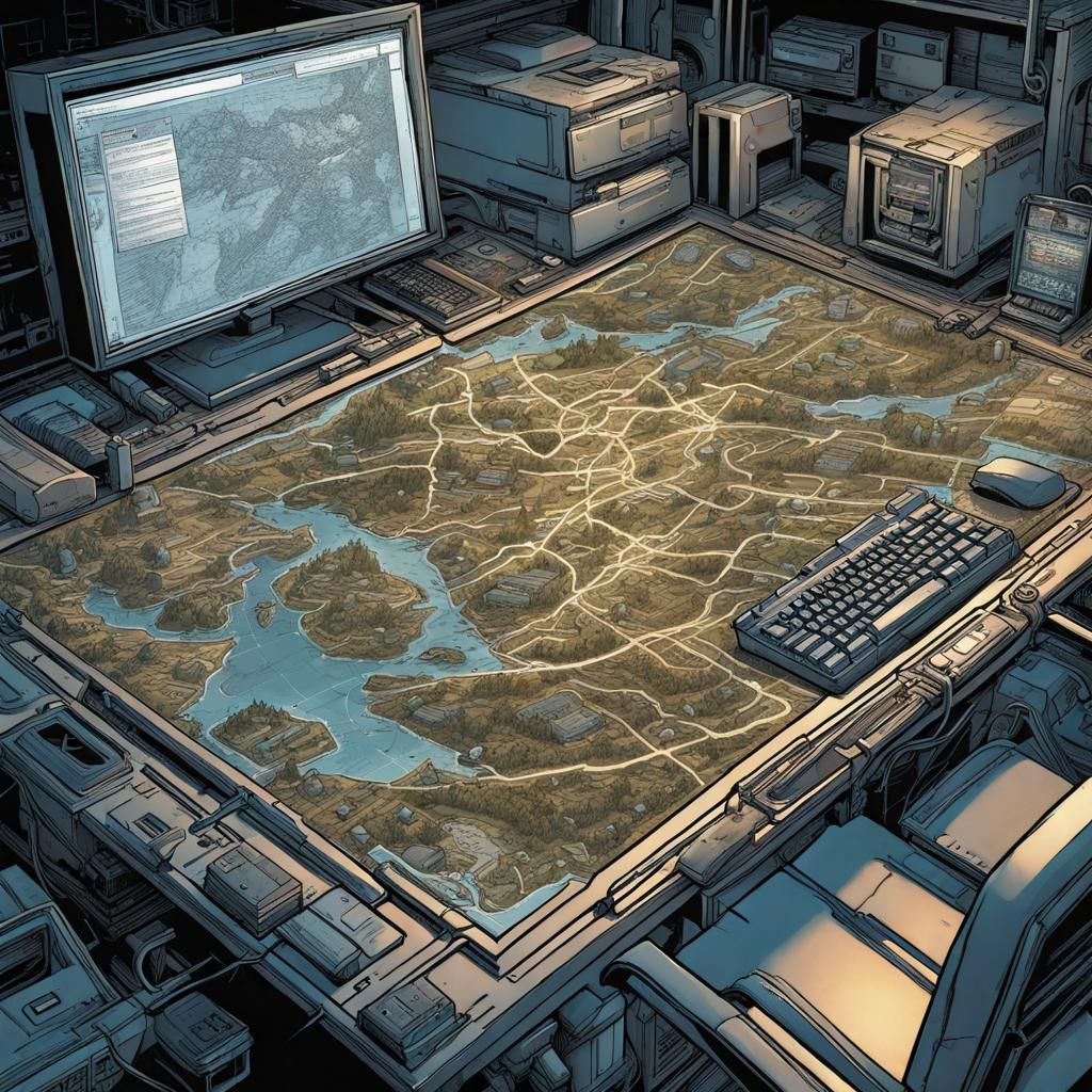 Tactical map - AI Generated Artwork - NightCafe Creator