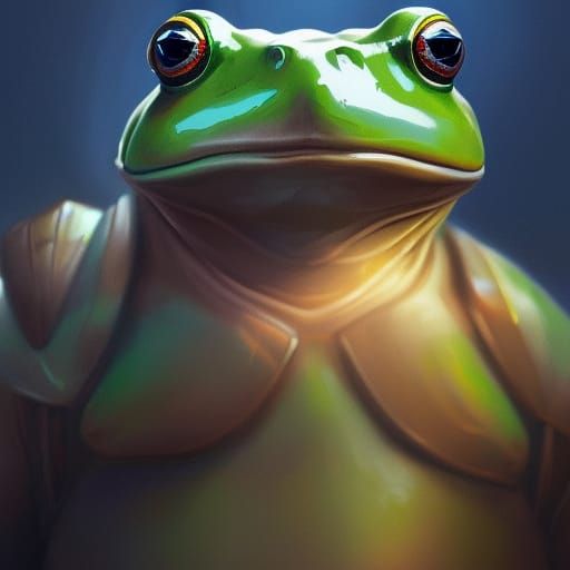 Buff Frog - AI Generated Artwork - NightCafe Creator