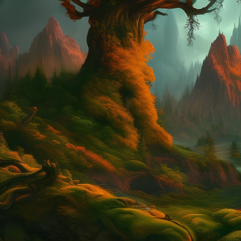 Overgrown Tree - AI Generated Artwork - NightCafe Creator