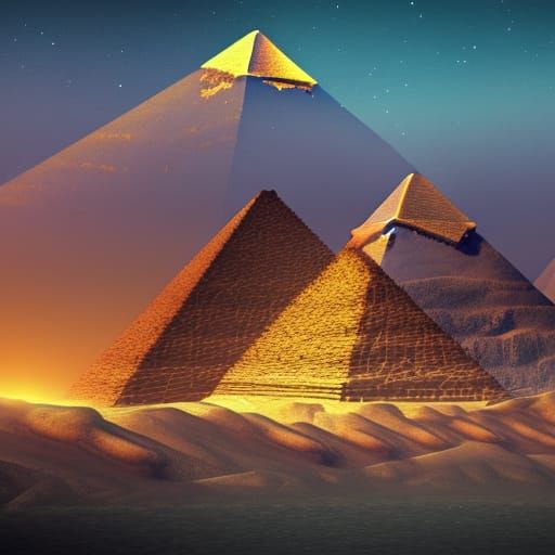 mystical pyramid - AI Generated Artwork - NightCafe Creator