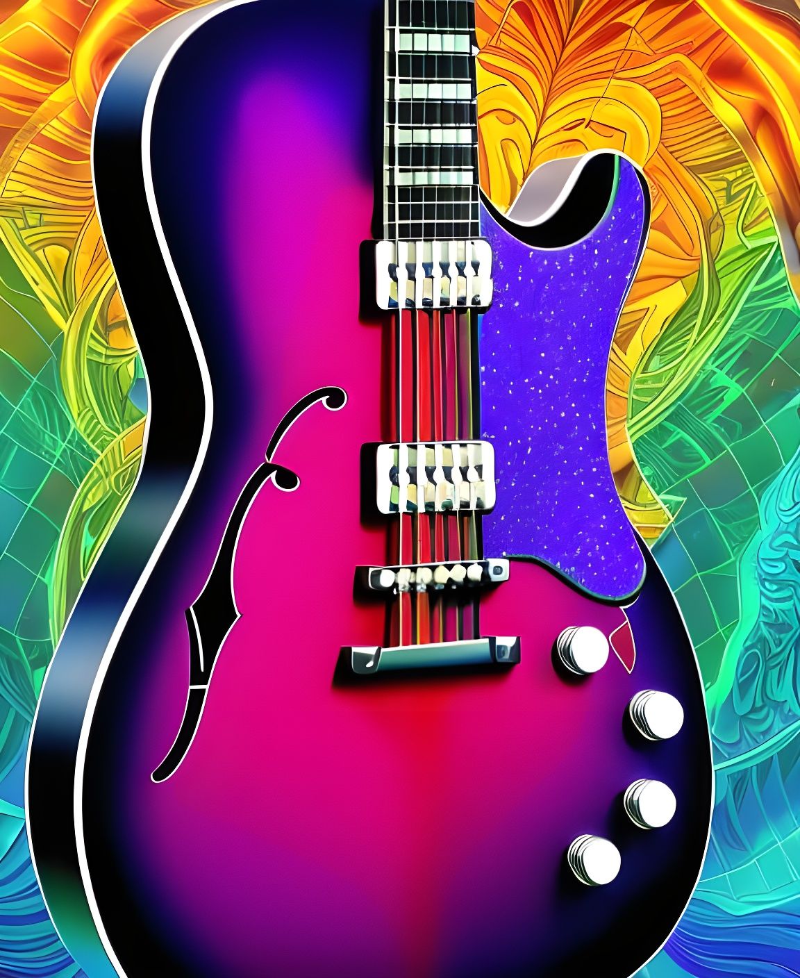 Guitar - AI Generated Artwork - NightCafe Creator