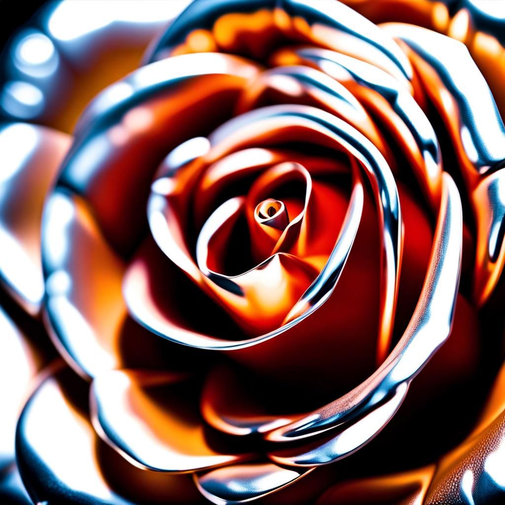 Chromatic rose - AI Generated Artwork - NightCafe Creator