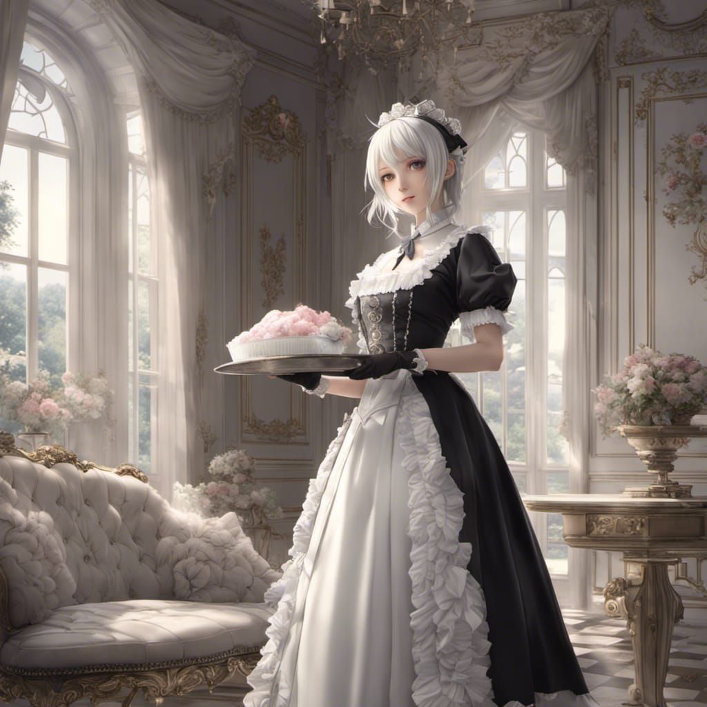 Anime Maid - AI Generated Artwork - NightCafe Creator