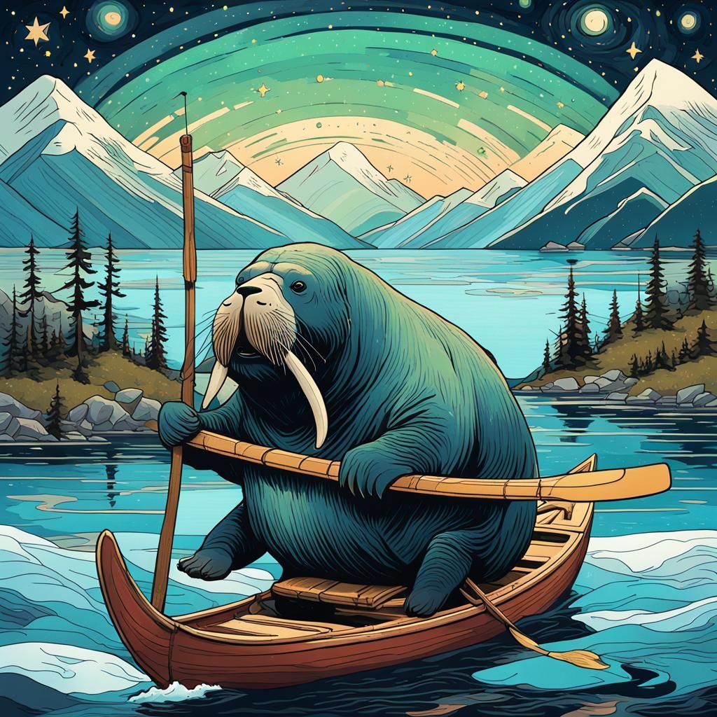 Walrus Sailor - AI Generated Artwork - NightCafe Creator