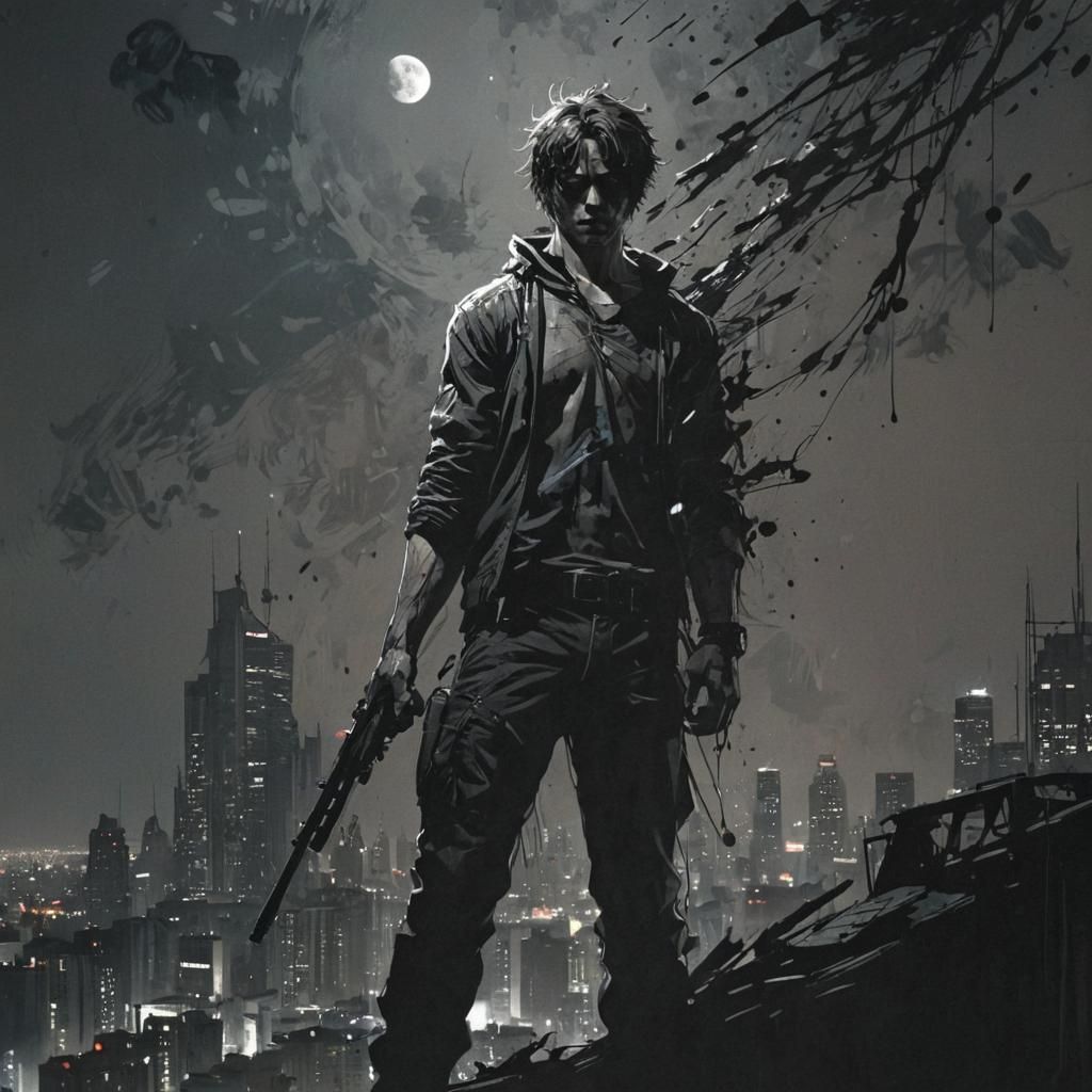 art by Simon Bisley, Carne Griffiths, and Ilya Kuvshinov. A lone hero ...