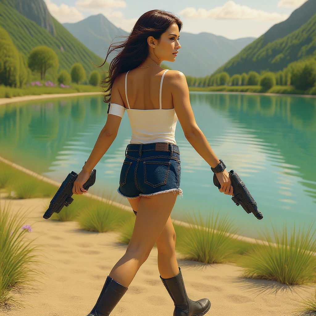 "Laura Work" alusão a "Lara Croft" que sabemos o trocadilho com Craft ...