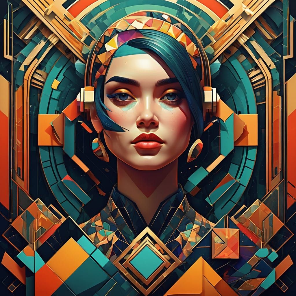 Consumer - Geometric Art Deco Fragmentation