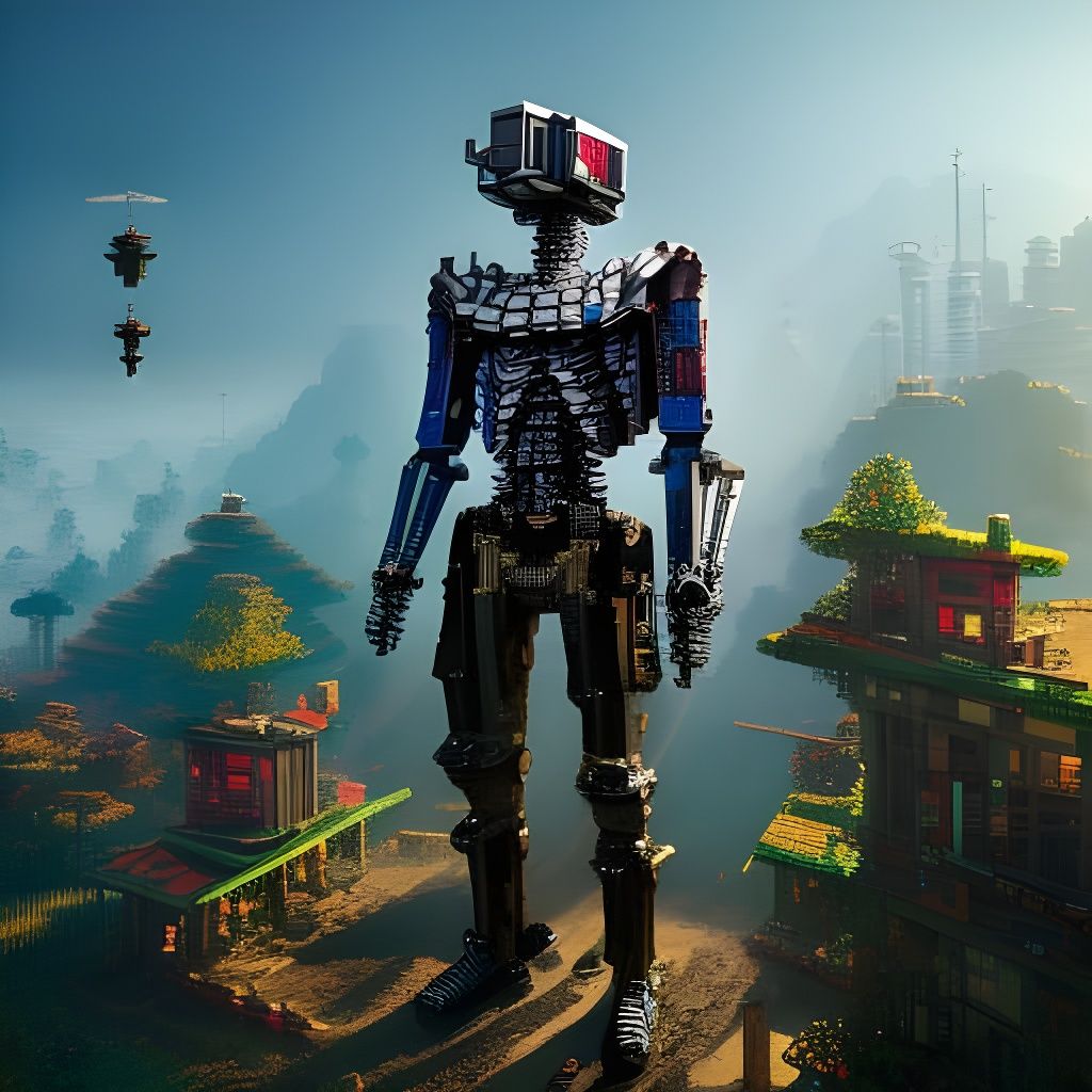 Pixel-Punk Boss - AI Generated Artwork - NightCafe Creator