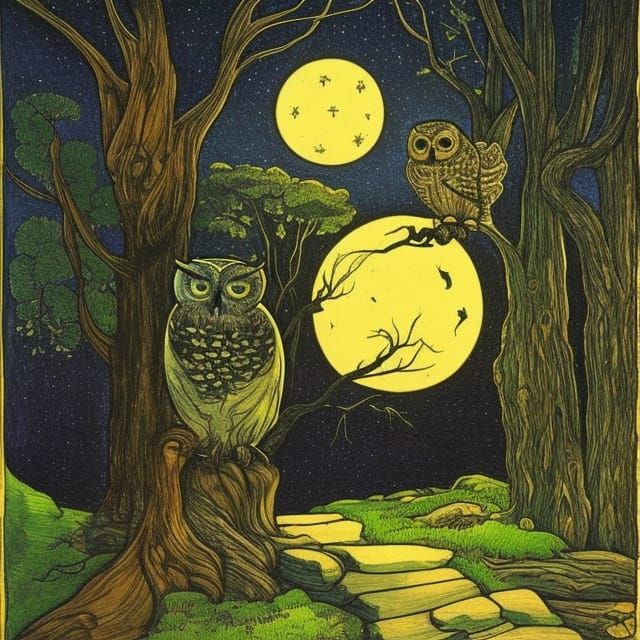 Two moons - AI Generated Artwork - NightCafe Creator