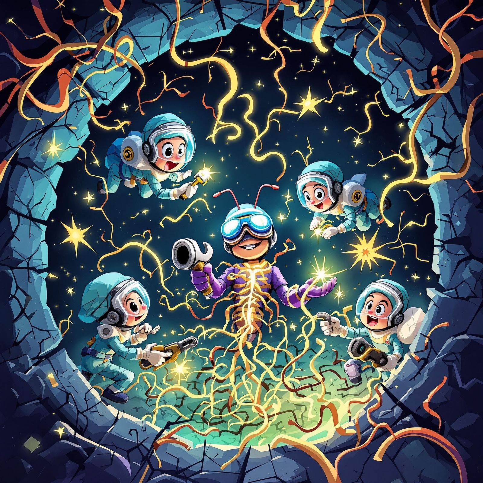 A wacky cartoon - A wacky cartoon