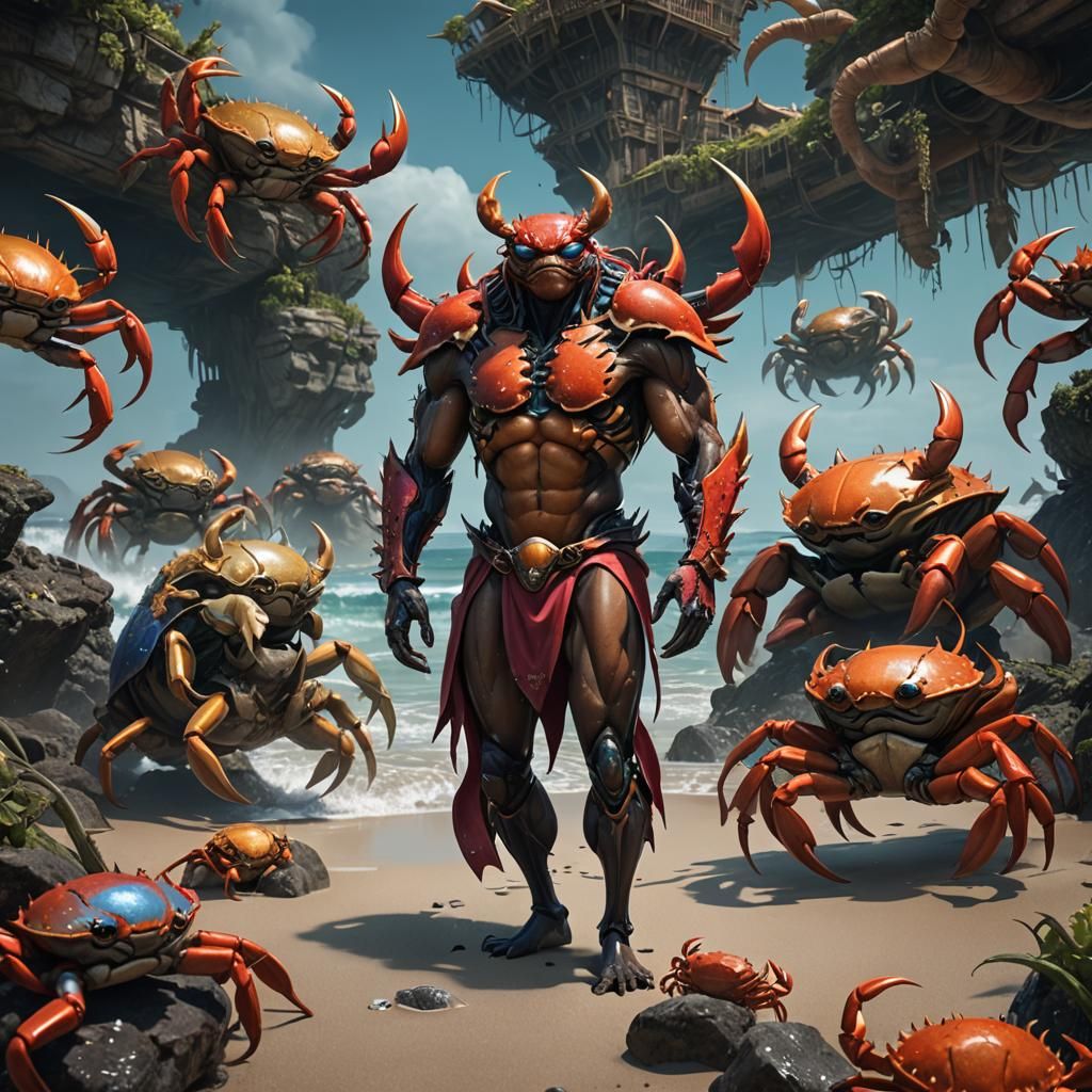 Crab man - AI Generated Artwork - NightCafe Creator