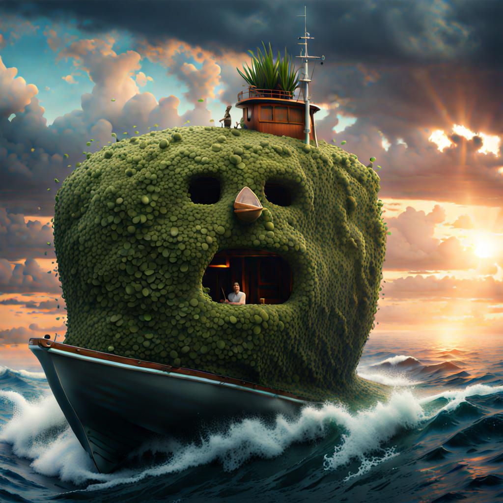 Magical monster ship - AI Generated Artwork - NightCafe Creator