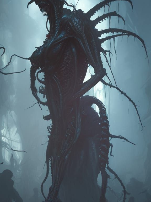 Alien Zombie a masterpiece, 8k resolution, dark fantasy concept art, by ...