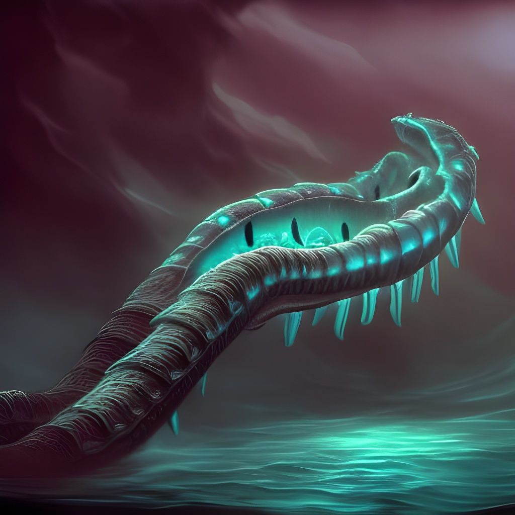 Luminous Tentacle of Unseen Leviathan - AI Generated Artwork ...