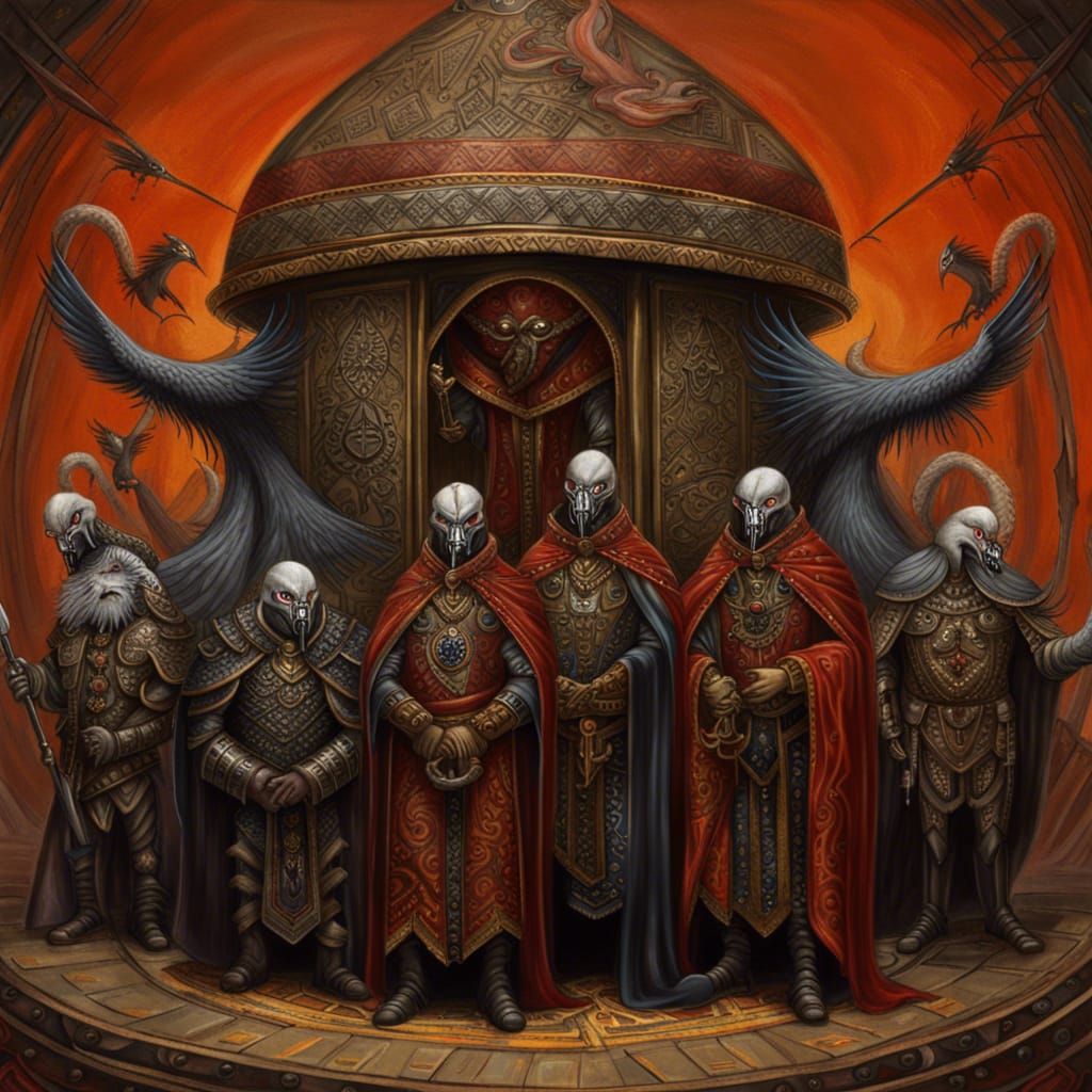 Badaboom Yurt Royal Vampire Bodyguards - AI Generated Artwork ...